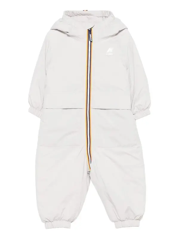 IL GUFO Hooded Zip-up Jacket With Logo Detail - Grey