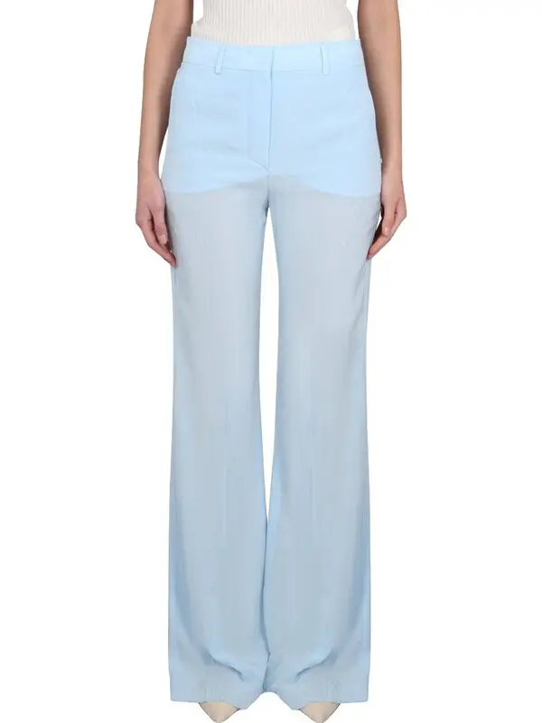 Max Mara Tailored Wide Leg Trousers - Azure