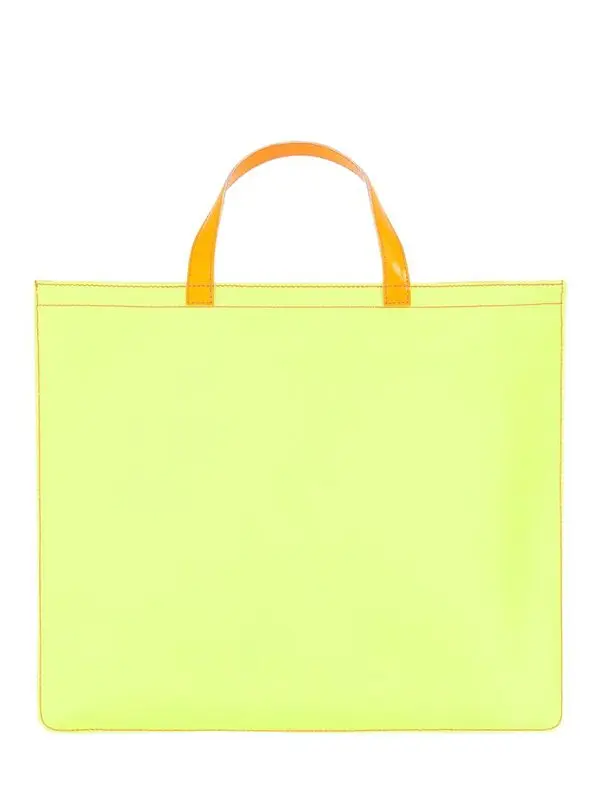 Comme Des Garçons Leather Super Fluo Tote Bag - Multicolour