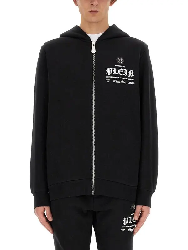Philipp Plein Sweatshirt With Logo - Black