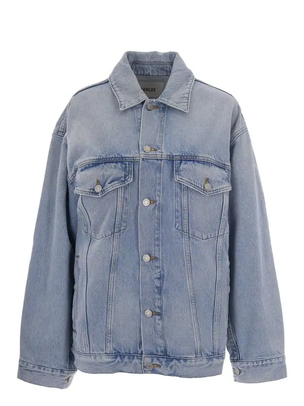 AGOLDE Mini Denim Coat - Blu