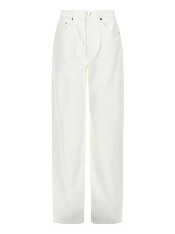 Loulou De Saison High-waist Wide-leg Jeans - Ivory