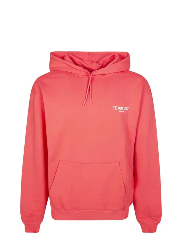 247 REPRESENT Oversized Hooded Sweatshirt - Rosso