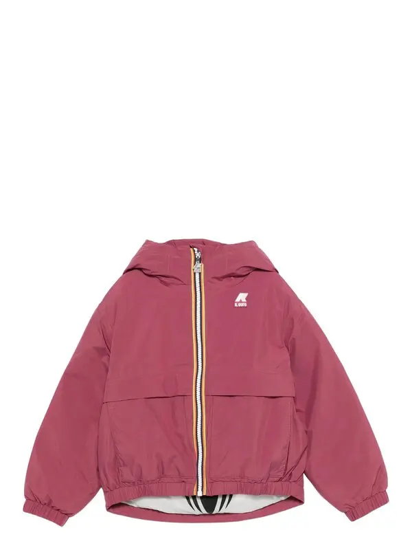 IL GUFO Mini Front Zip Jacket With Snap-button Closure - Fuchsia