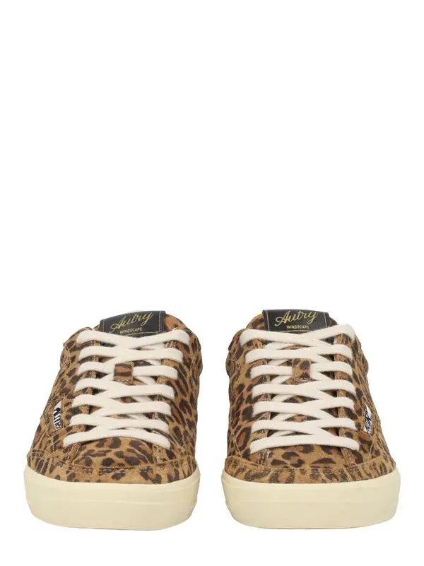 AUTRY Leopard Print Lace-up Sneakers - Animalier