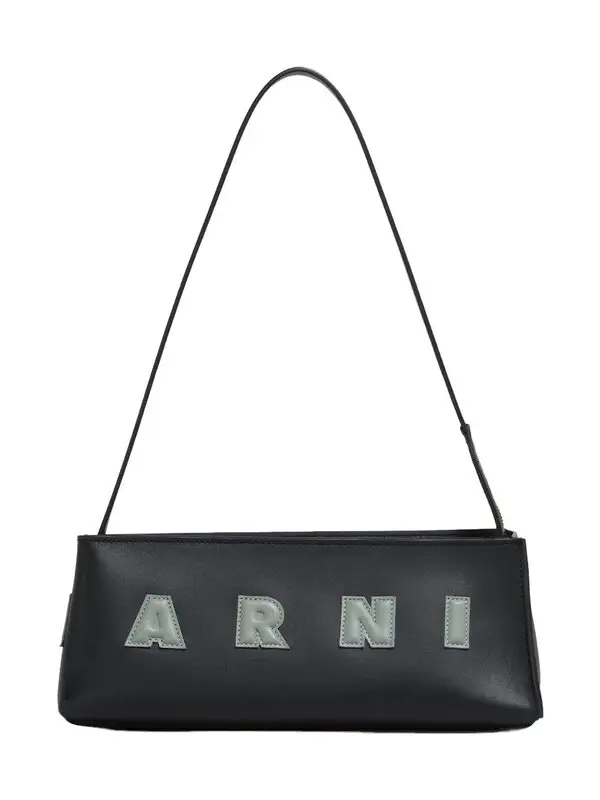 Marni Leather Museo Baguette Bag - Black