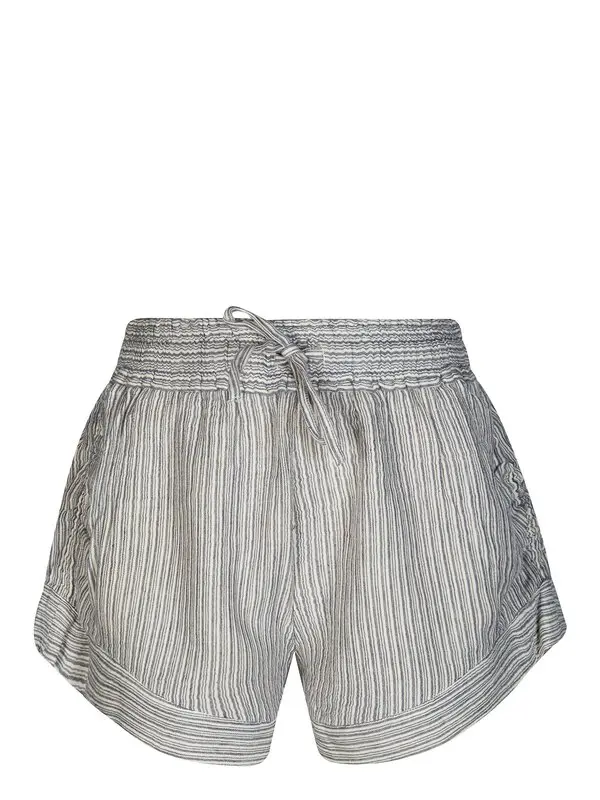 Isabel Marant Étoile Striped Drawstring Shorts - Blu