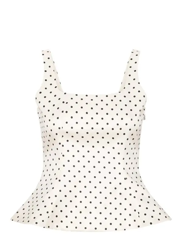 ROTATE BY BIRGER CHRISTENSEN Modern Square Neck Top - White
