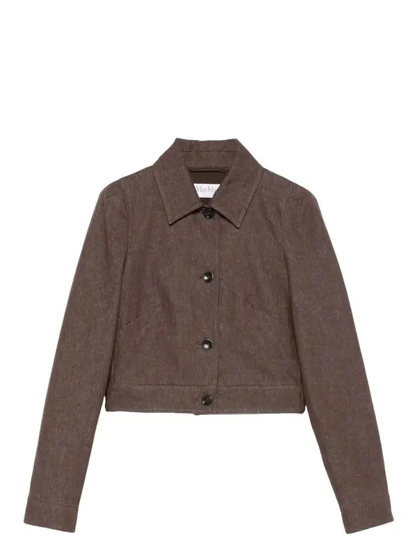 Max Mara Cropped Blazer - Brown