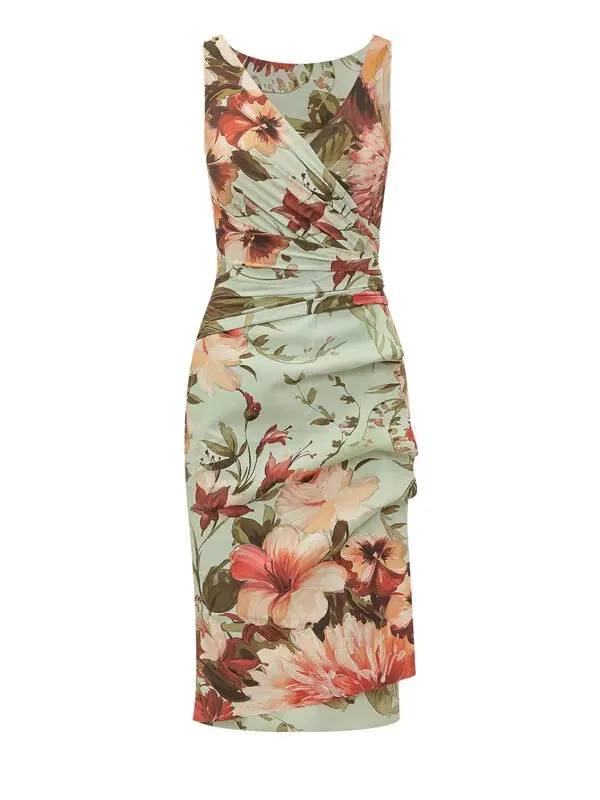 Chiara Boni La Petite Robe Mini Suit With Floral Print And Draped Details - Ingrid