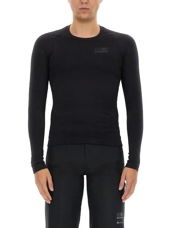 MM6 MAISON MARGIELA X SALOMON Technical Fabric Long Sleeve Top - Black