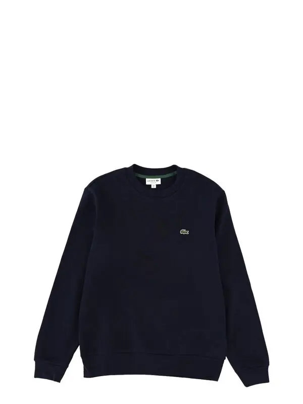 Lacoste Classic Crewneck Sweatshirt With Logo - Blue