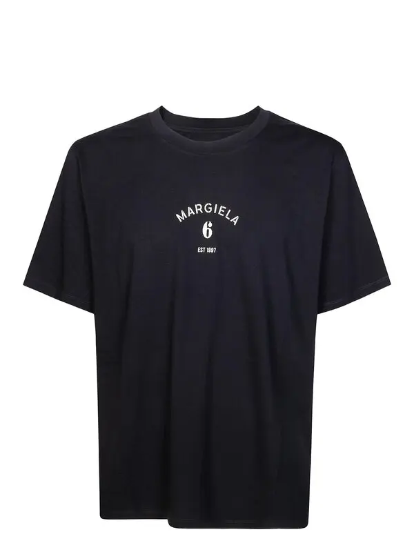 MAISON MARGIELA 6 Printed T-shirt - Nero
