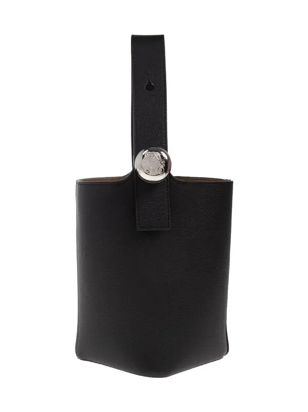 Loewe Mini Woven Bucket Bag - Black