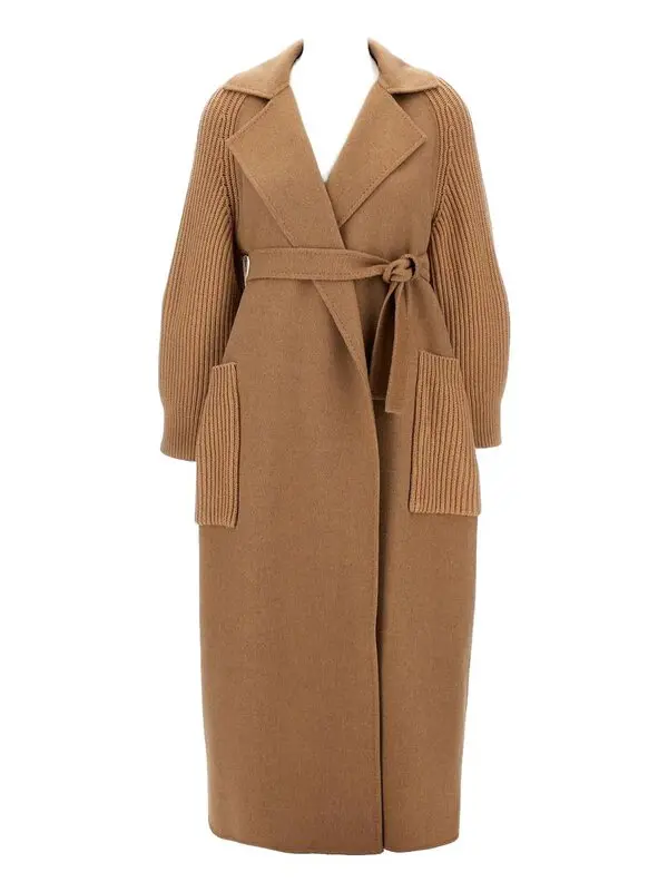Max Mara Double Breasted Wool Jacket - Camel