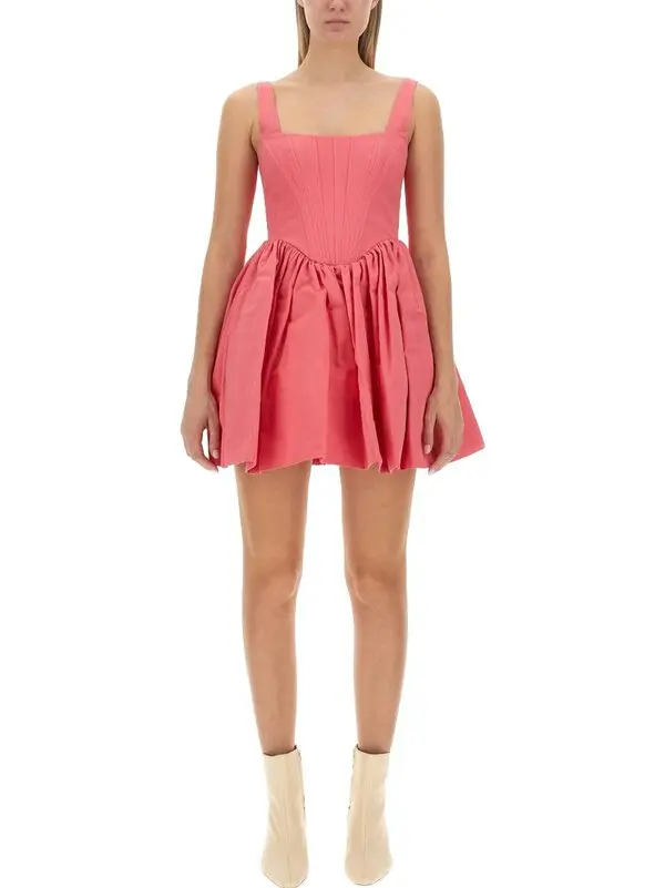Staud Landscape Dress - Fuchsia