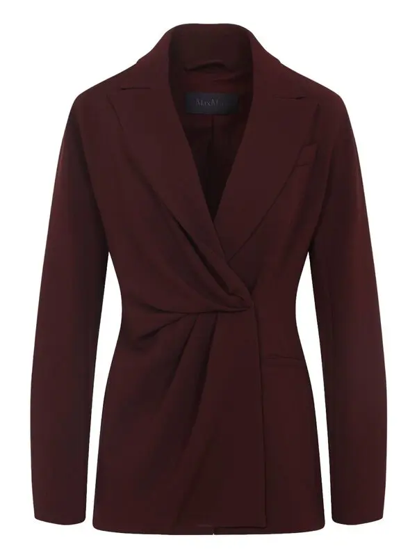 Max Mara Alare Twisted-detail Jacket - Red