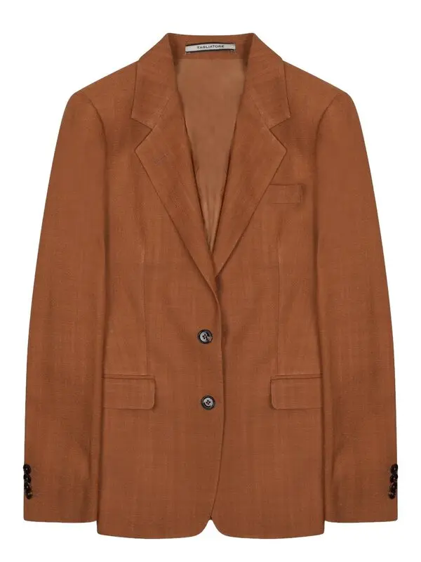 Tagliatore Single Breasted Jacket - Brown