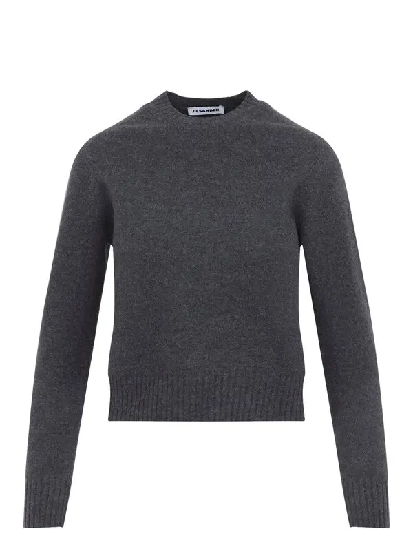 JIL SANDER Fine Wool Pullover Sweater - Grey