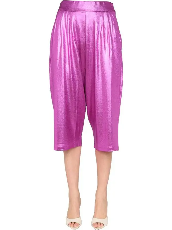 TOM FORD Metallic Effect Bermuda Shorts - Fuchsia