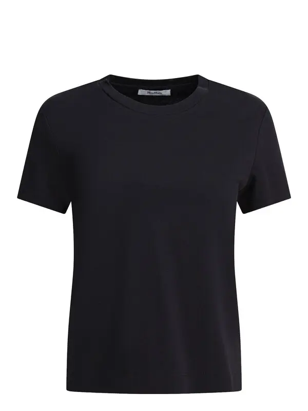 Max Mara 100% Cotton Essential T-shirt - Black