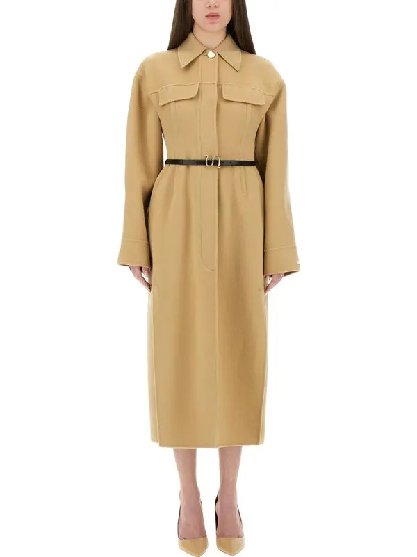 Sportmax Wool Coat - Beige
