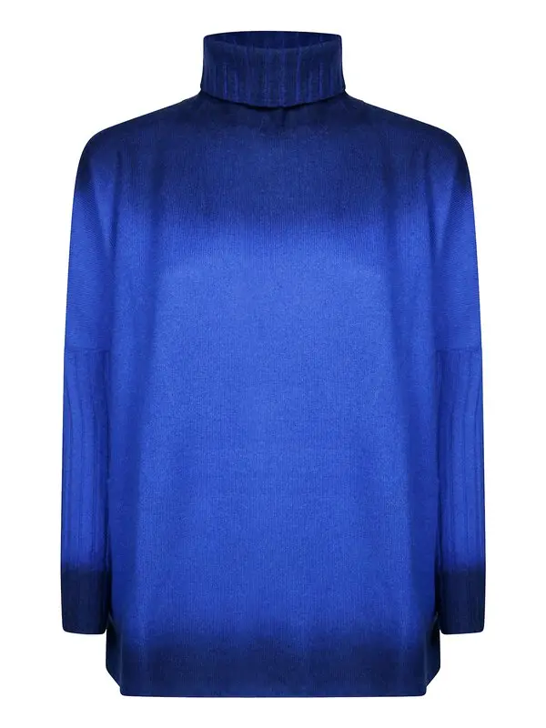 ABSOLUT CASHMERE. Absolut Cashmere Ombre Cashmere Turtleneck Sweater - Blu