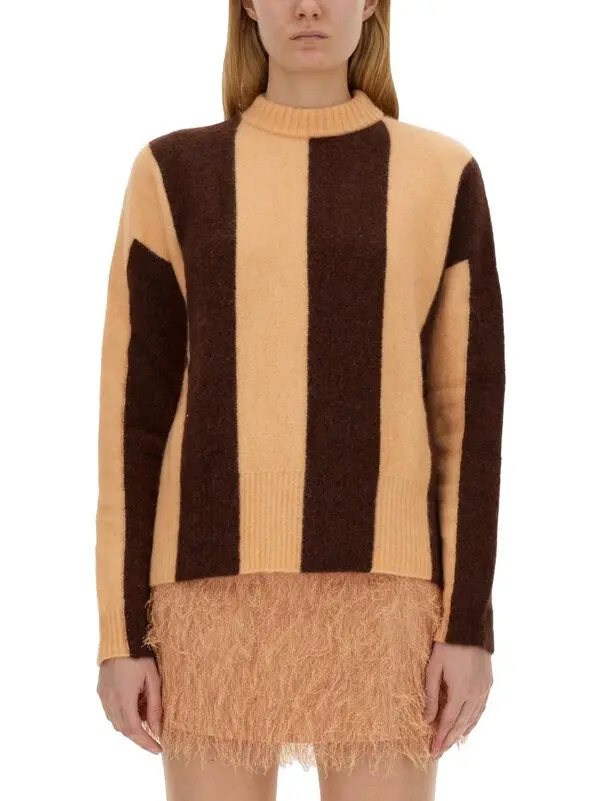 ALYSI Maxi Row Knit Sweater - Multicolour