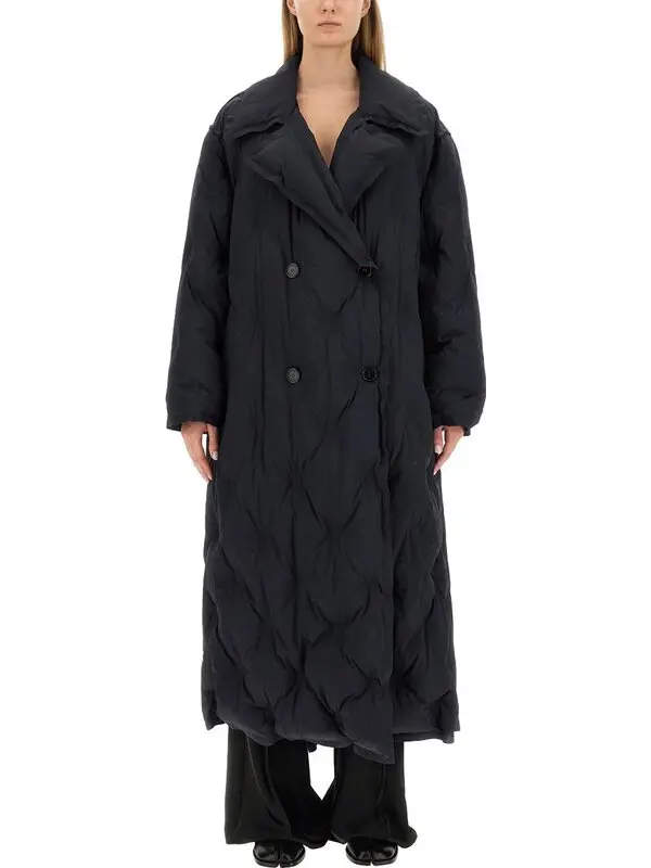 MAISON MARGIELA Padded Double-breasted Coat - Black