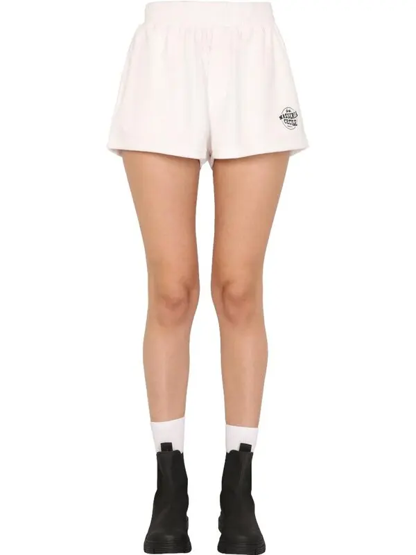 Être Cécile Elastic Waist Cotton Shorts - Ivory