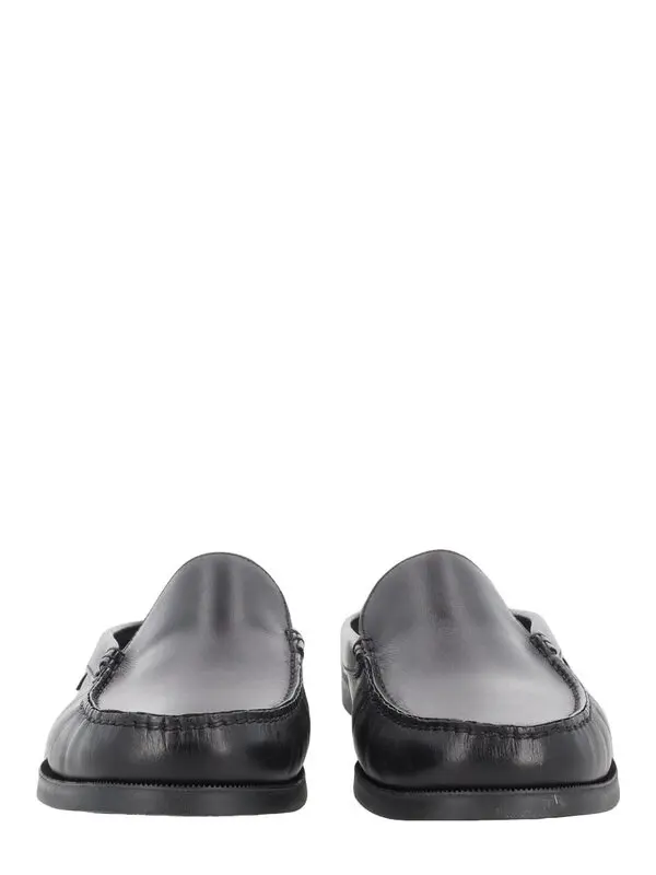 Paraboot Leather Moccasin Loafers - Black