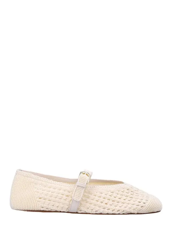 STUART WEITZMAN Flat Sandals With Beading And Tie Fastening - Chalk
