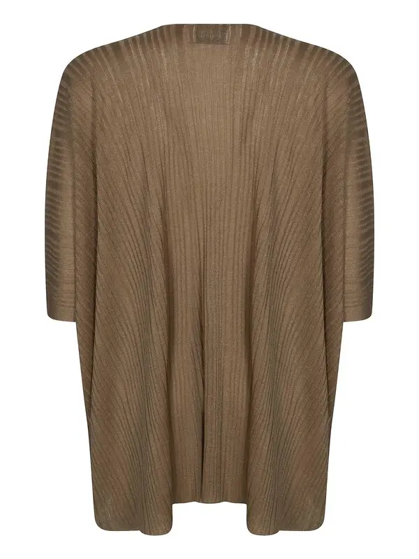 Alpha Studio Long Shrug For Spring/summer - Beige