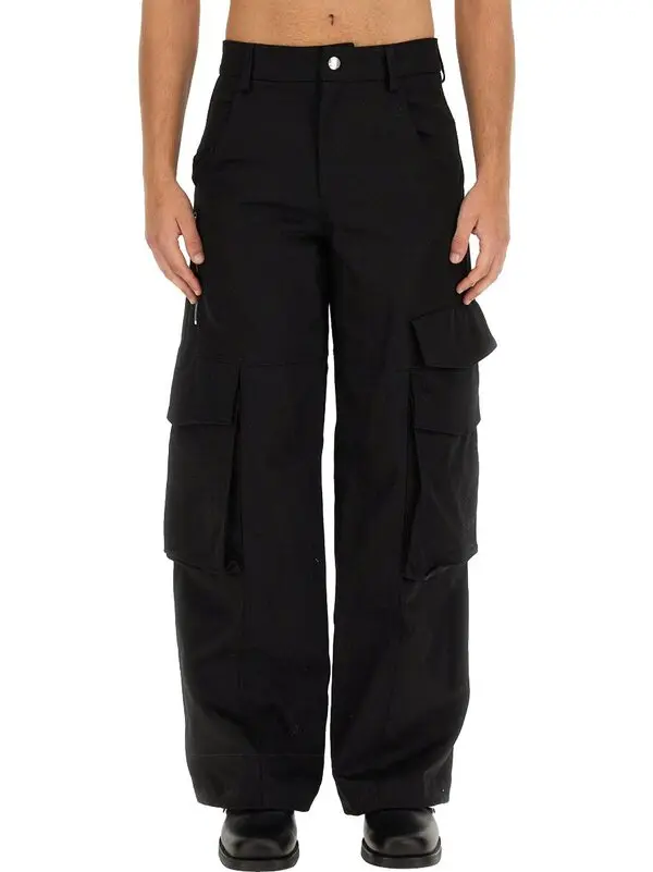 Gcds Ultracargo Cotton Pants - Black