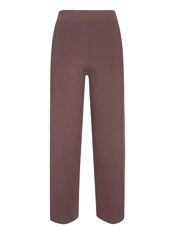 Alpha Studio Viscose Blend Trousers - Marrone