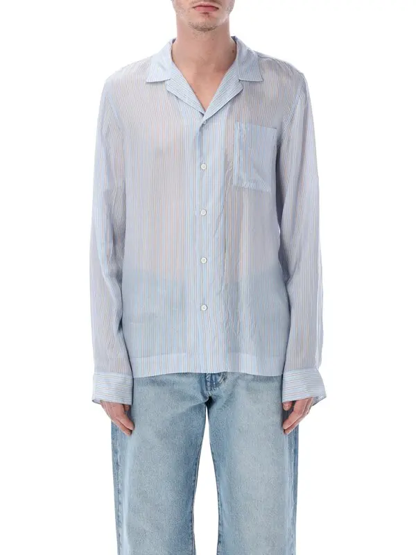 Dries Van Noten Clasen Shirt Print - Blue