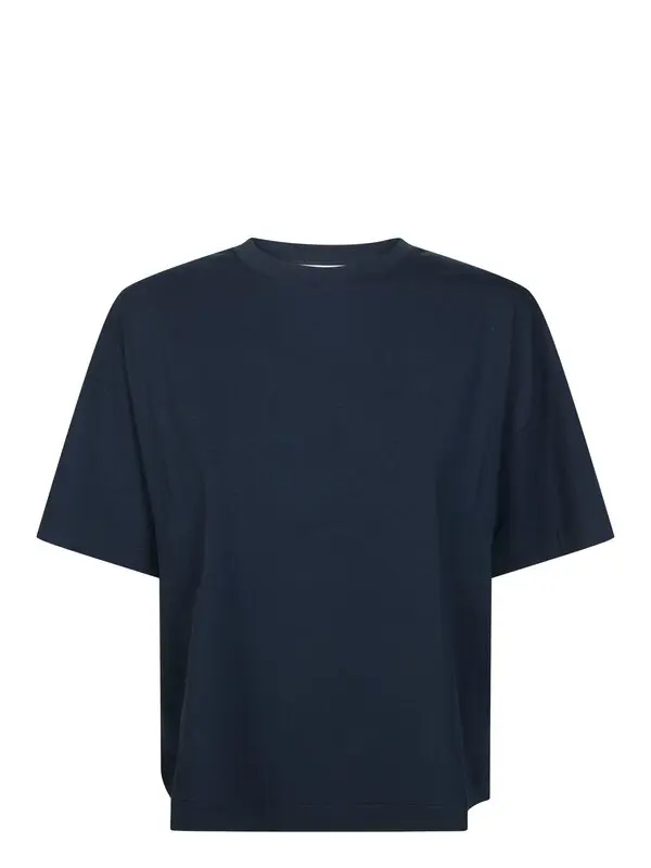Alpha Studio Boxy Stretch T-shirt - Blu