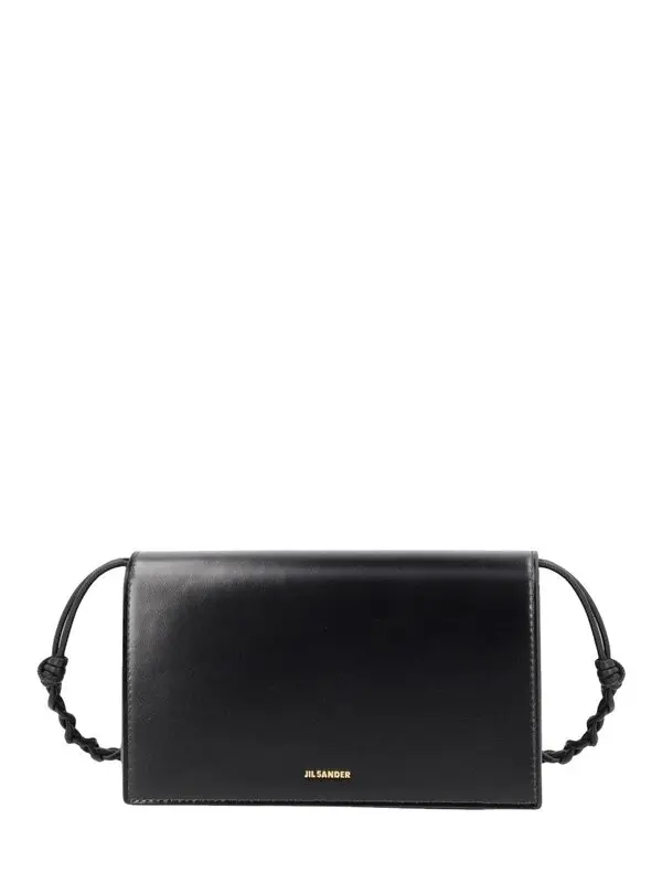 JIL SANDER Tangle Wallet With Strap - Black