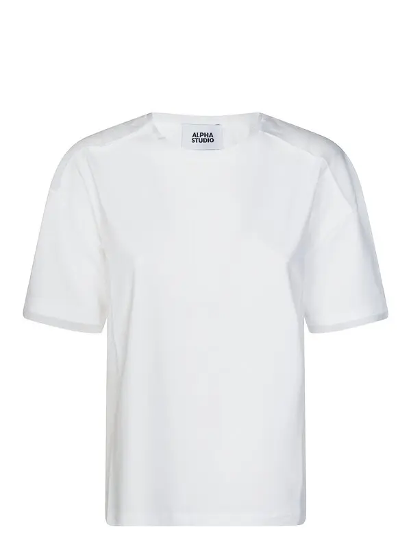 Alpha Studio Boxy T-shirt - Bianco
