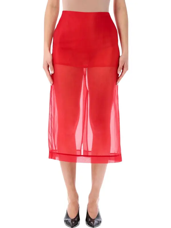 THE FRANKIE SHOP Midi Skirt - Red