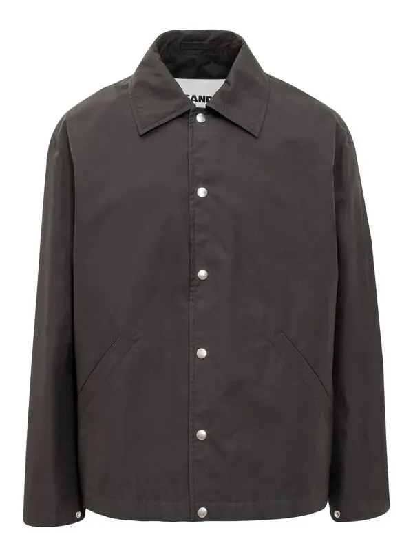 JIL SANDER Cotton Blouson Jacket - Black