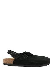 BIRKENSTOCK Classic Leather Boston Sabot Sandals - Black
