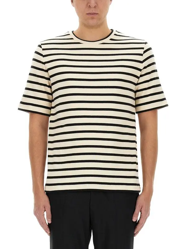 JIL SANDER Stripe Print T-shirt - Multicolour
