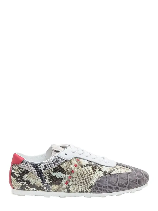 Marni Panelled Low Top Sneakers - Multicolore