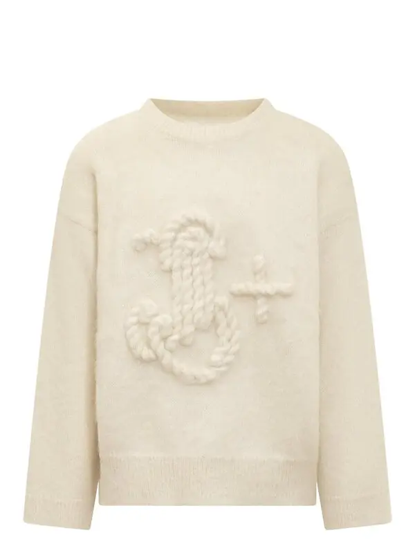 JIL SANDER Logo Knit Pullover - Panna