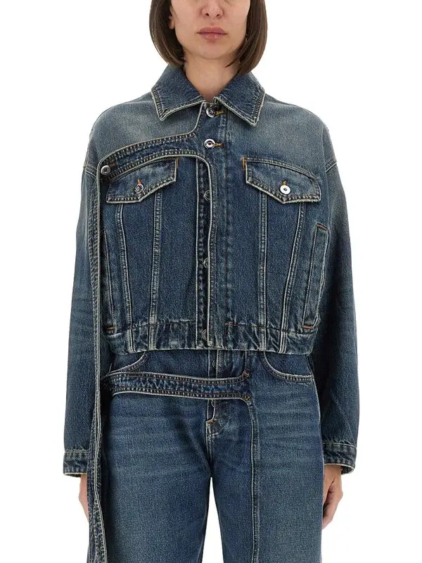 JEAN PAUL GAULTIER Jacket With Oversized Sleeves - Denim