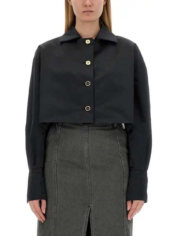 PATOU Cropped Fit Jacket - Black