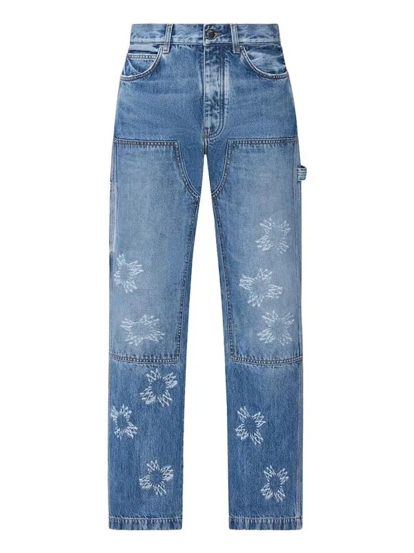 Amiri Quad Carpet" Printed Jeans - Nightfall