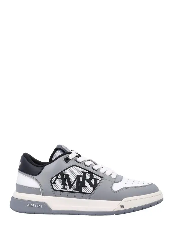 Amiri Two-tone Rubber Sole Leather Sneakers - Grigio