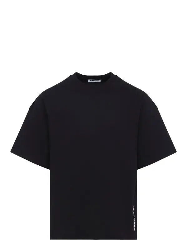 JIL SANDER Oversized Logo T-shirt - Black